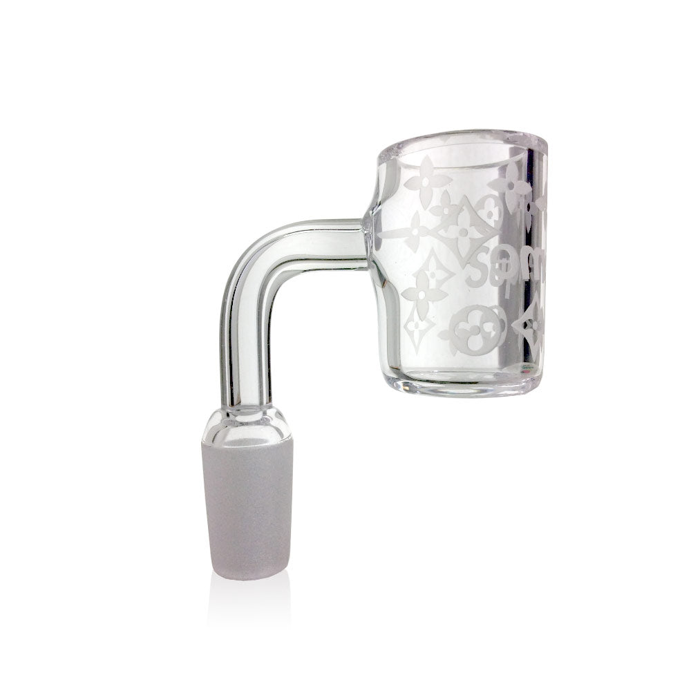Flat Top Quartz Banger Engraved Designer 14MM | SMOKE CITY – SC INC.