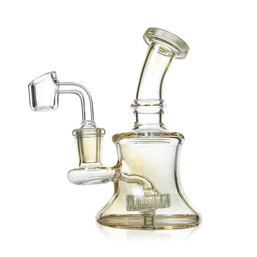 Gold Fumed Dab Rig With Showerhead Perc - 5.5" | SMOKE CITY – SC INC.