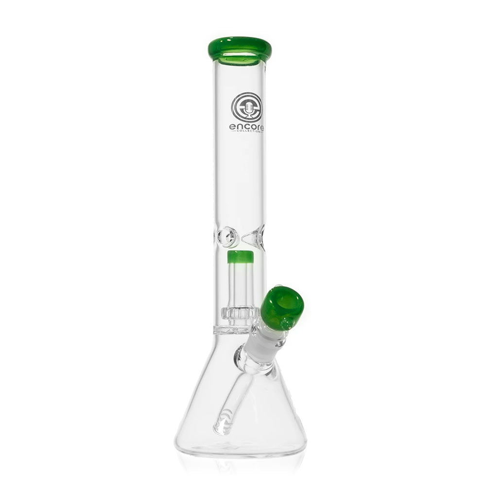 Encore Glass Beaker Bong with Showerhead 15" | SMOKE CITY – SC INC.