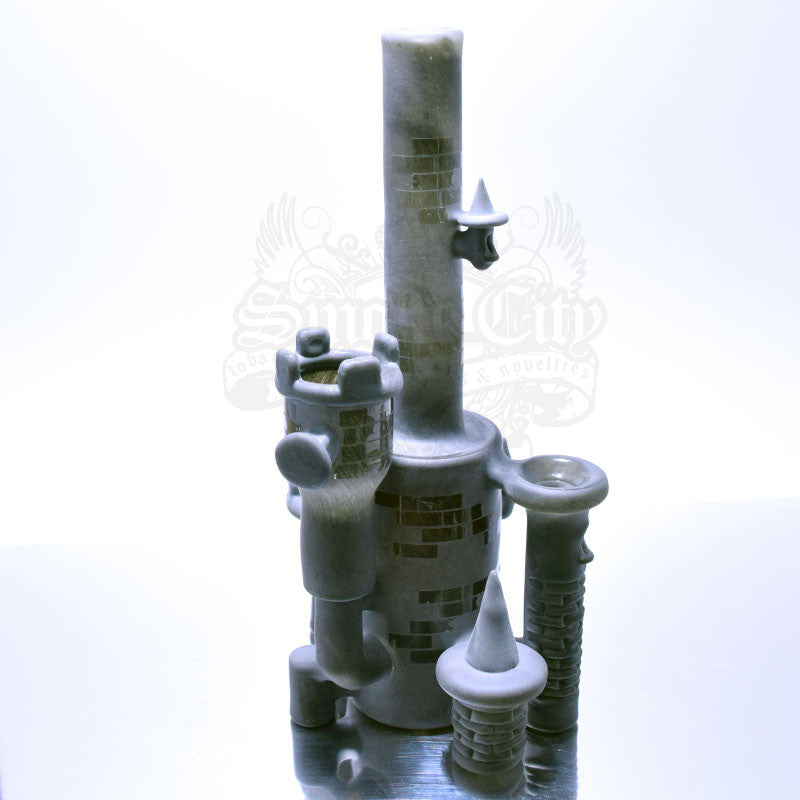 Jebb Glass Castle Sandblasted Grey Vapor Rig Large – SC INC.