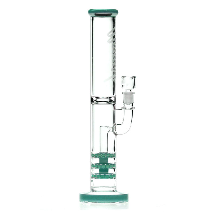 Monark Glass Triple Ratchet Perc Bong | SMOKE CITY – SC INC.
