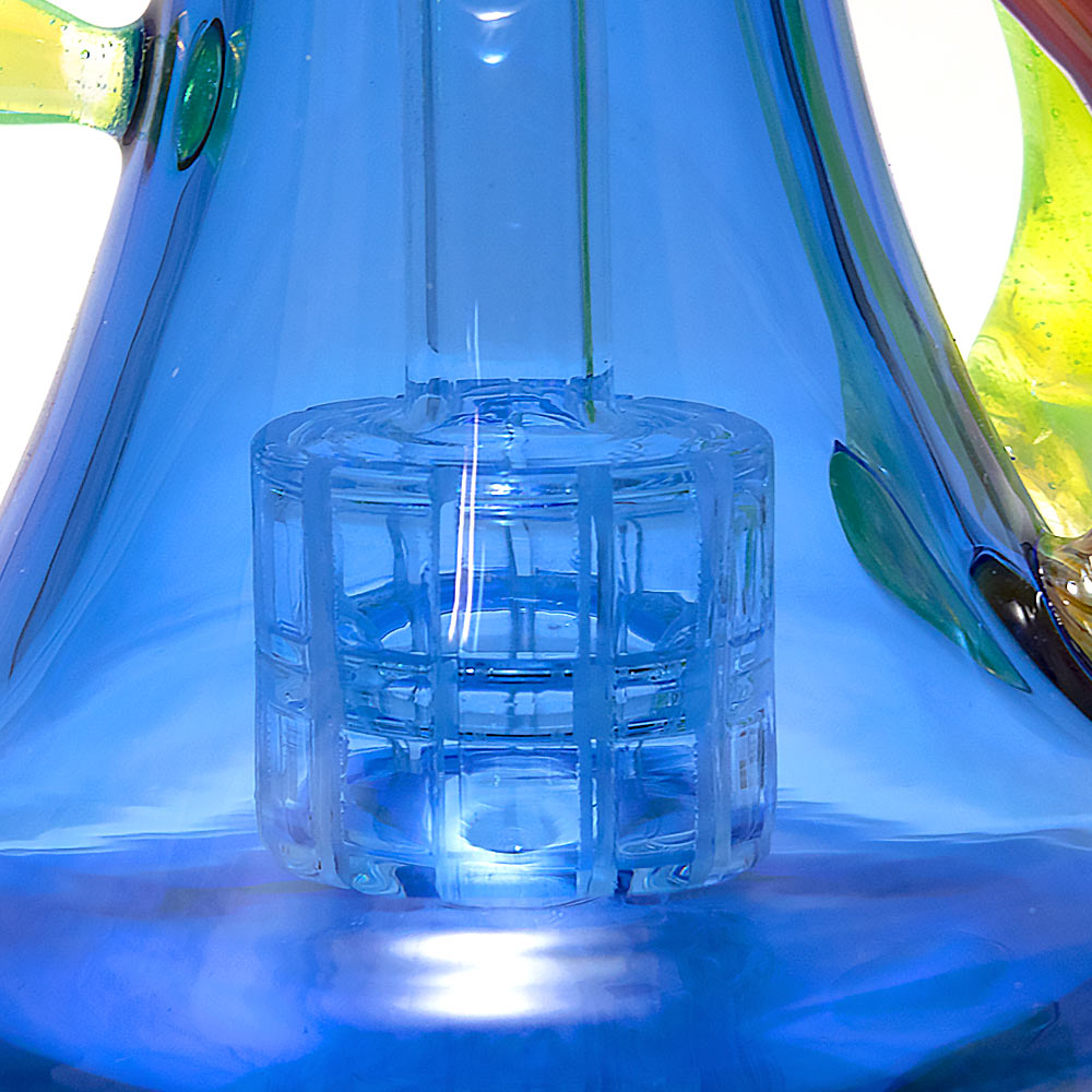 Blue Banger Hanger Dab Rig with Slyme Horns & Marble -14mm – SC INC.